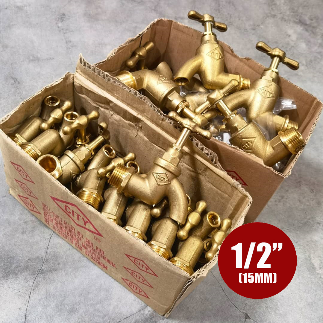 CITY 1/2" Brass Bib Tap ( Light / Heavy Duty) | Shopee Malaysia