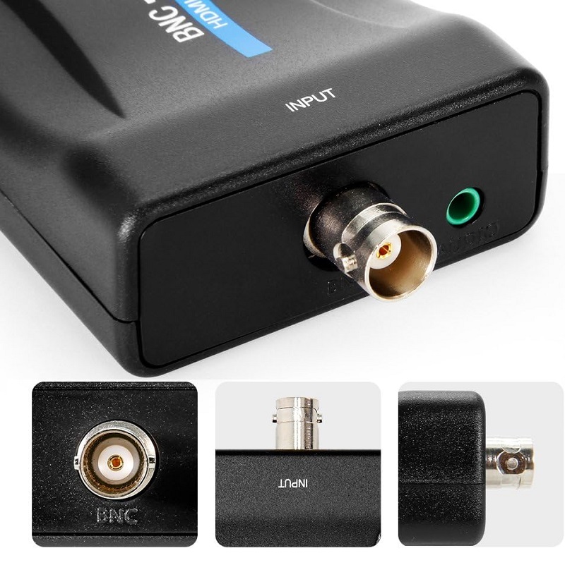 BNC to HDMI Converter, Composite BNC and Audio Input to HDMI Output ...
