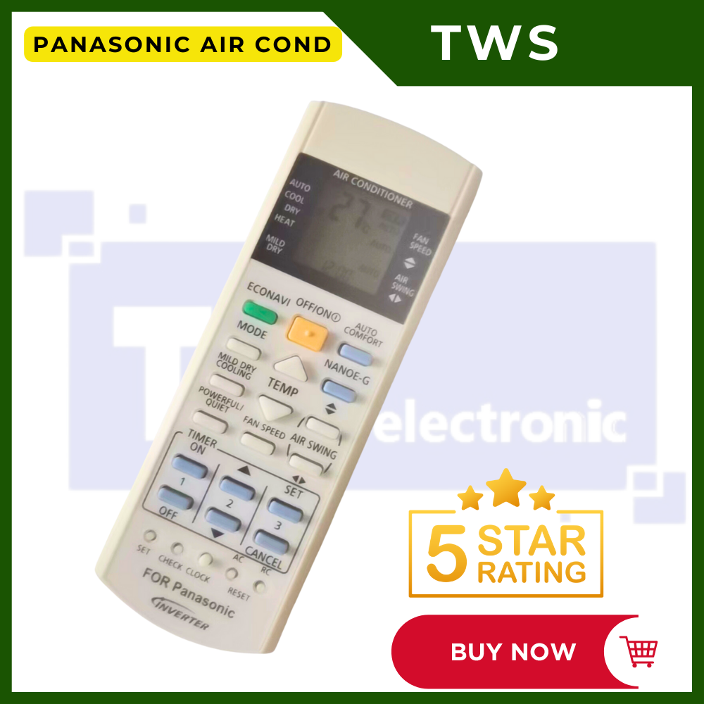 TWS UNIVERSAL AIRCOND REMOTE CONTROL FOR INVERTER ECONAVI ( NANOE-G ...