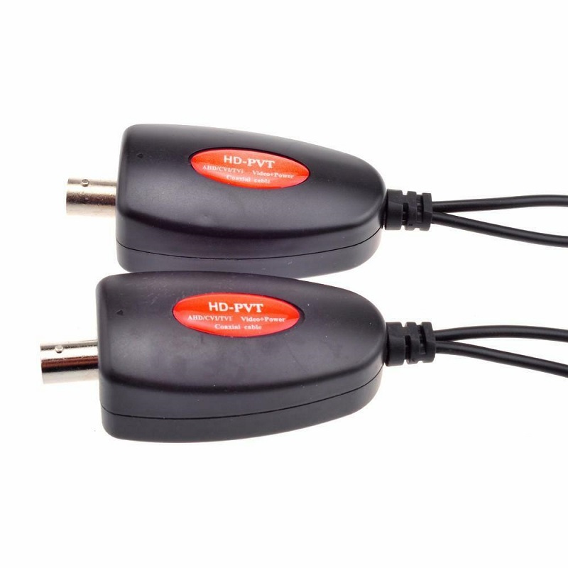Video Balun HD-CVI TVI AHD CVBS 400m Coaxial 4 in 1 PVT Power Video ...