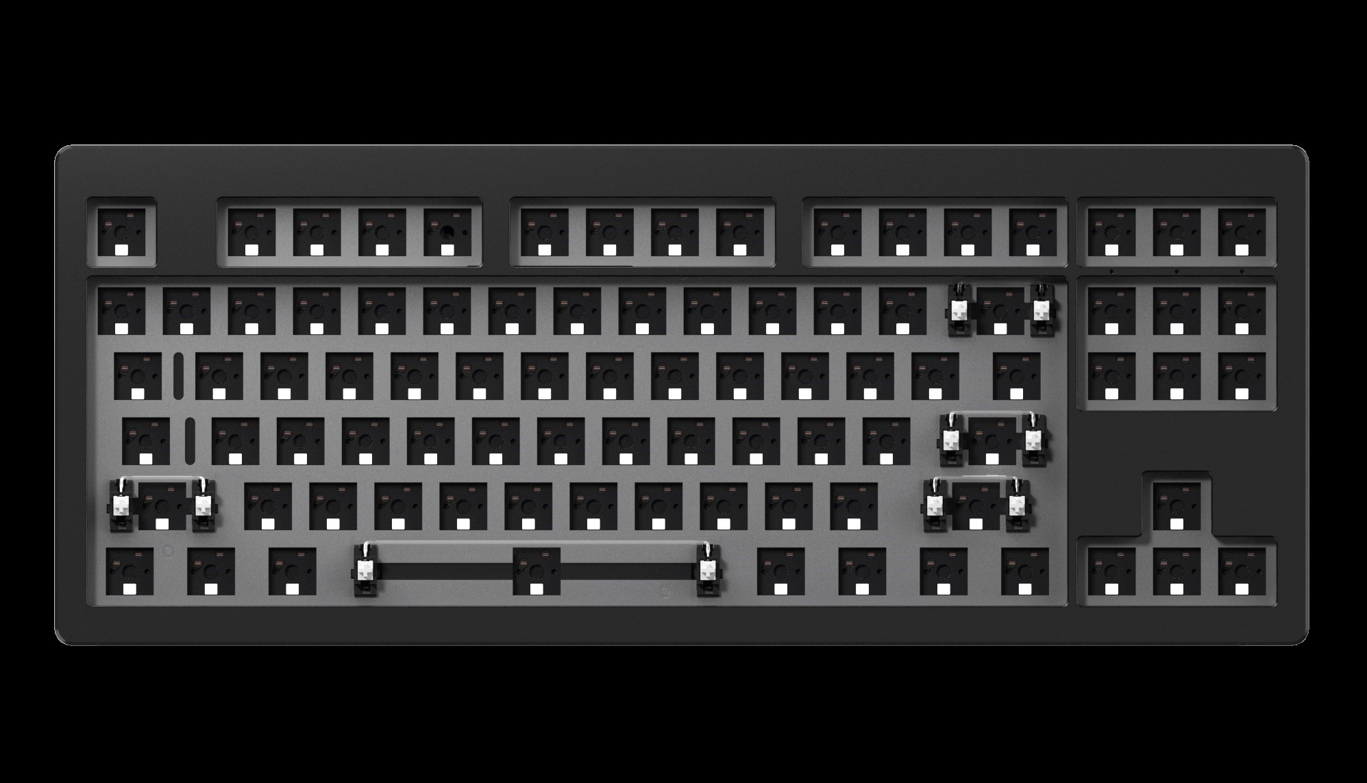 MONSGEEK M3 TKL Tenkeyless 87-Key CNC Aluminum Barebone DIY Keyboard ...