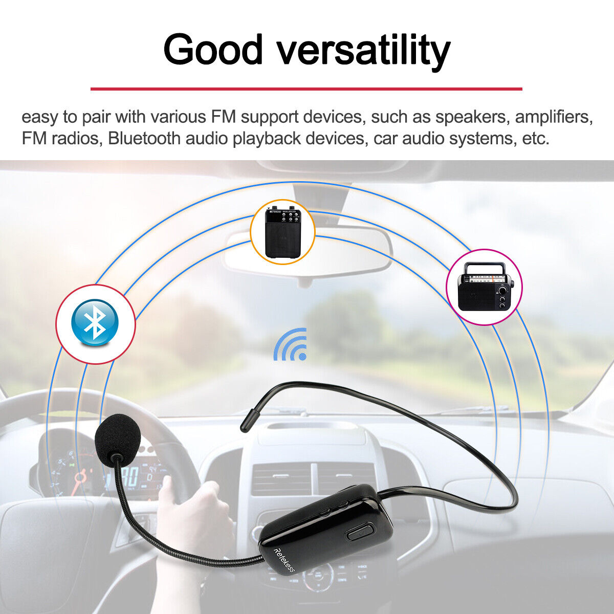 Wireless FM Microphone for Rolton Voice Amplifier ( Microphone Only ...