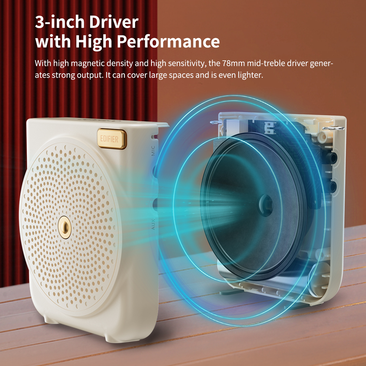 Edifier MF3 - Portable Voice Amplifier -Anti-Howling Microphone ...