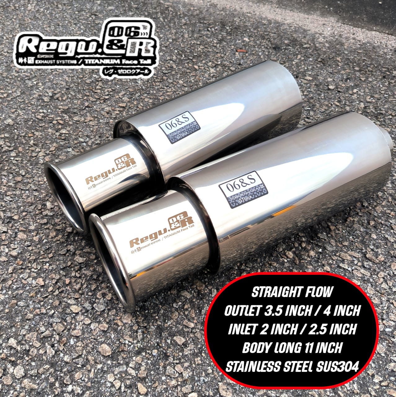 REGU 06 R MUFFLER EXHAUST *SPECIAL OFFER* SILVER COLOR READY STOCK IN MALAYSIA | Shopee Malaysia