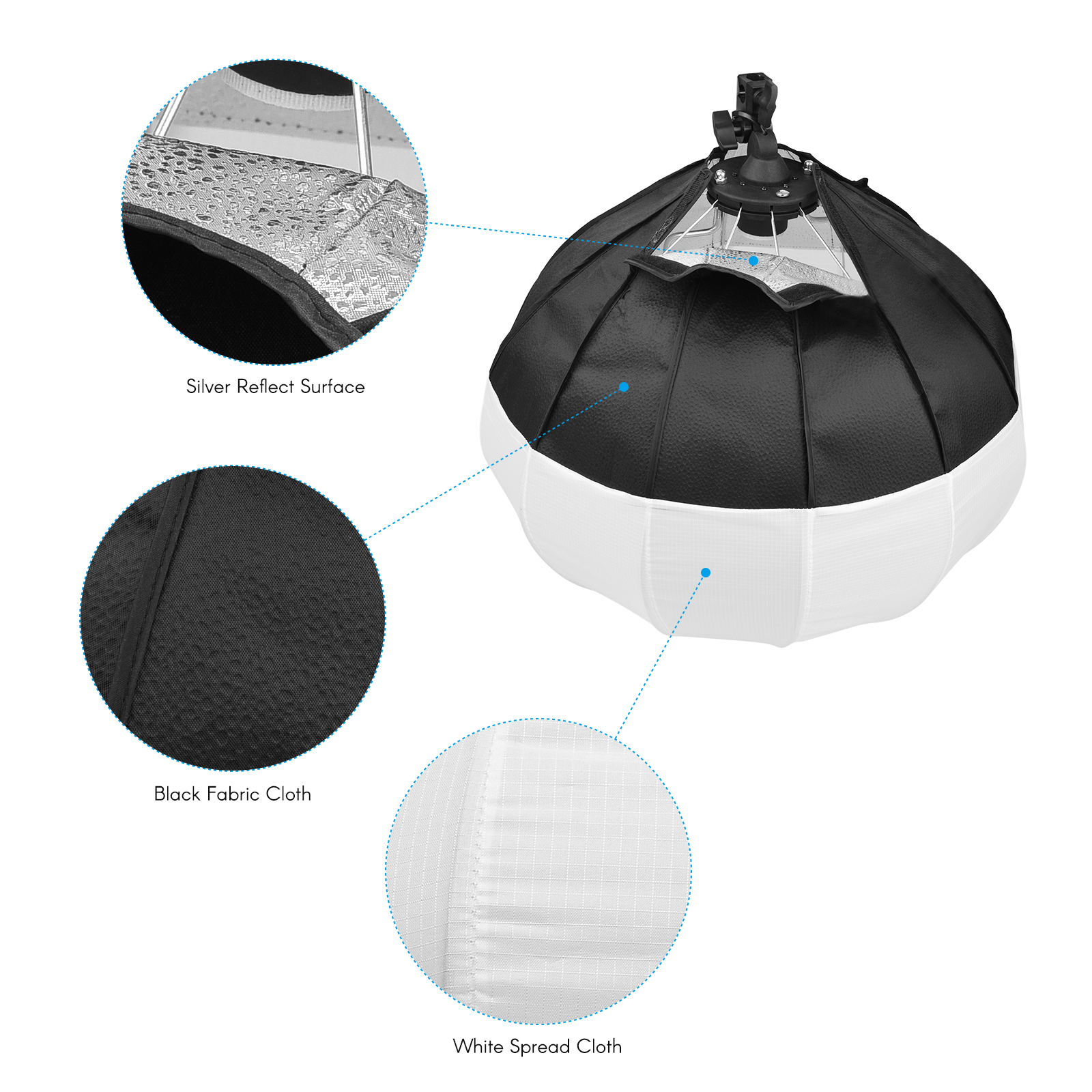 Lantern Softbox E27 Socket Lighting Ball Lampu Studio Bola 50cm Light ...