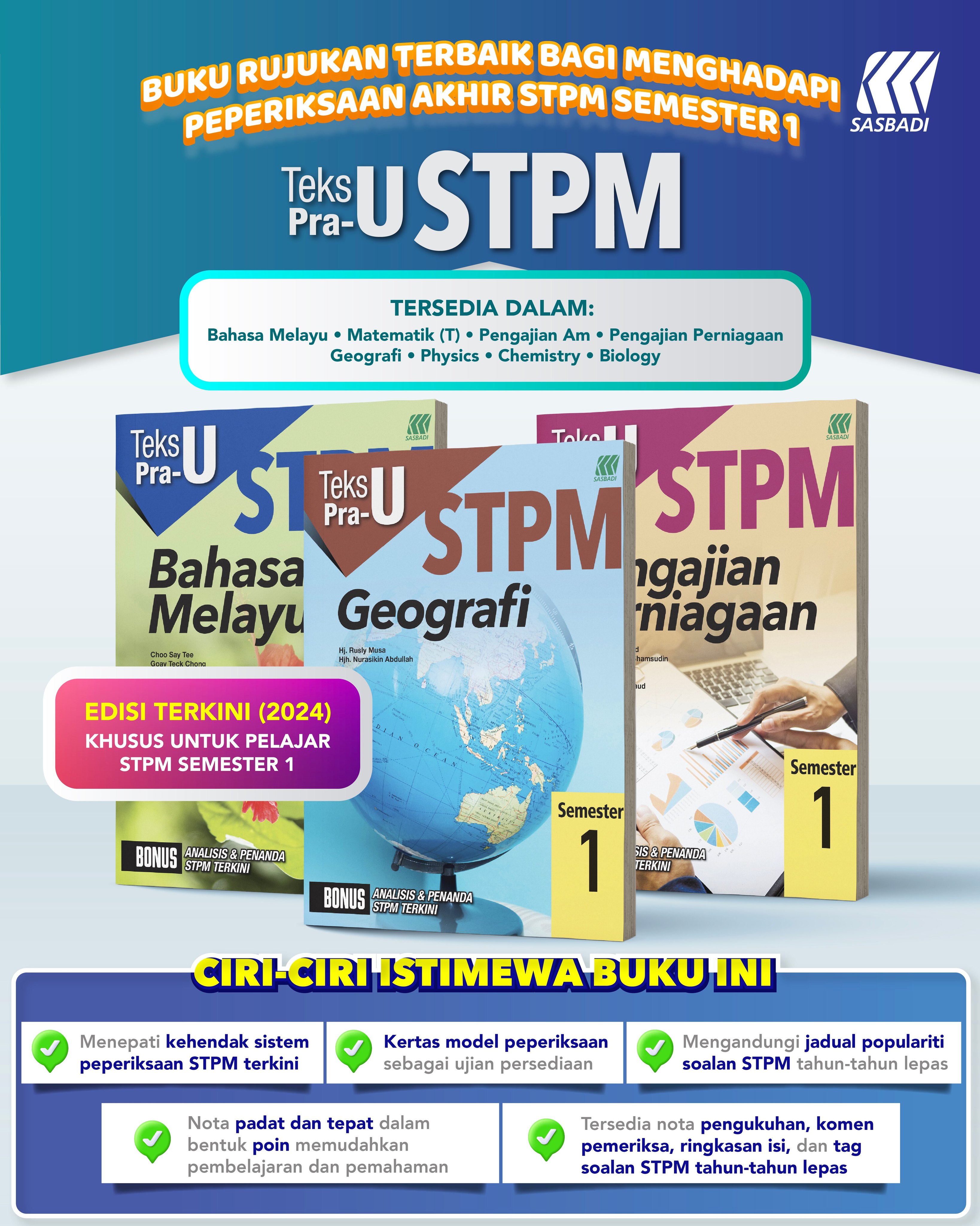 Teks Pra-U STPM Semester 1 (Edisi 2024) | Shopee Malaysia