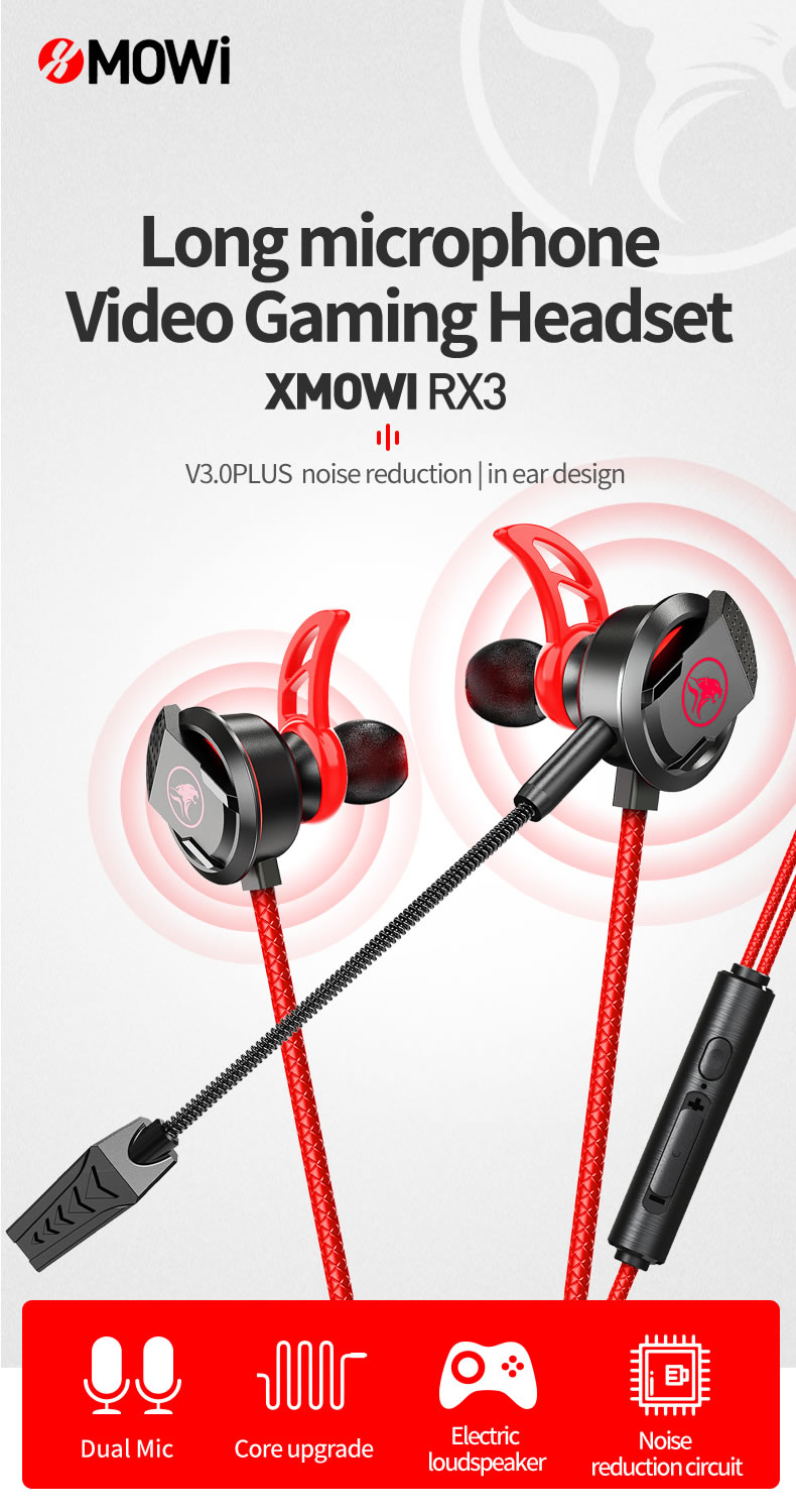 【1Yr Warranty】 PLEXTONE MOWI RX3 Pro Gaming Headphone Dual Microphone 3 ...