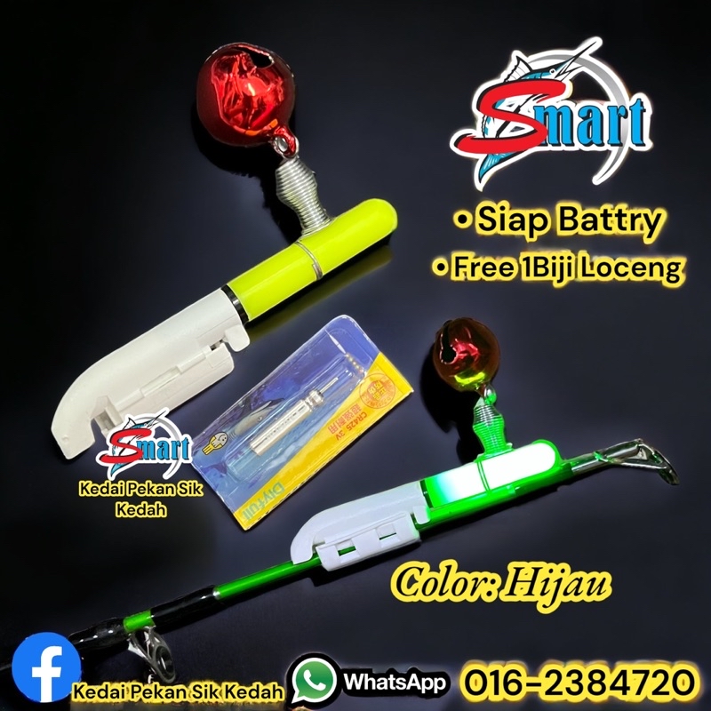 Lampu Pancing Waterproof Electronic fishing rod light CR425 Battery ...