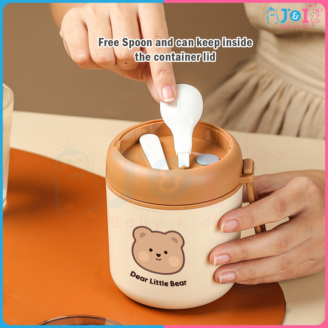 530ml Stainless Steel Thermal Insulator Food Jar Flask Jar Thermal Food ...