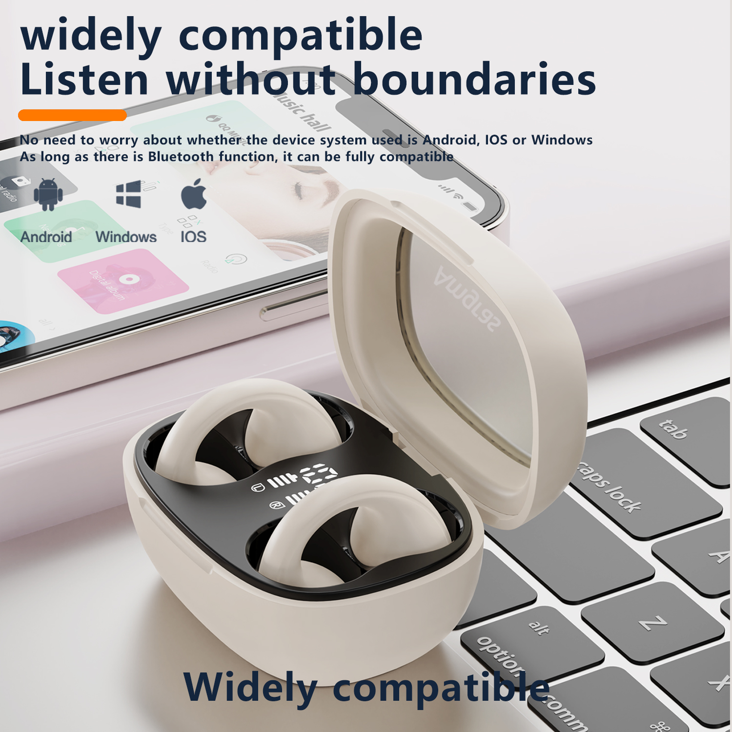 Amgras Spacebuds Ⅱ Pro Bone Conduction Earbuds Earphone Bluetooth ...