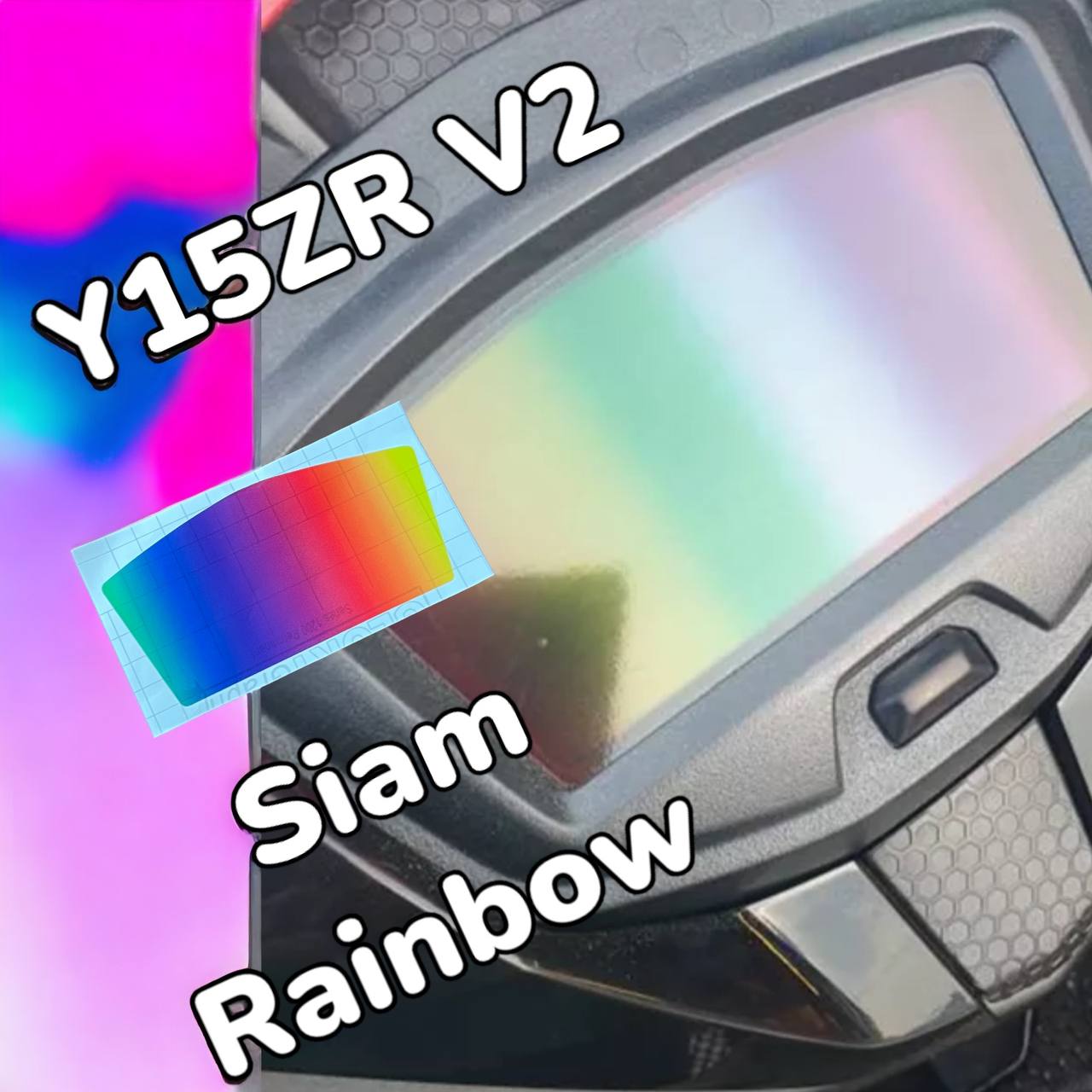 YAMAHA Y15ZR V2 TINTED STICKER METER / SMOKE / BLACK / YELLOW / YELLOW ...