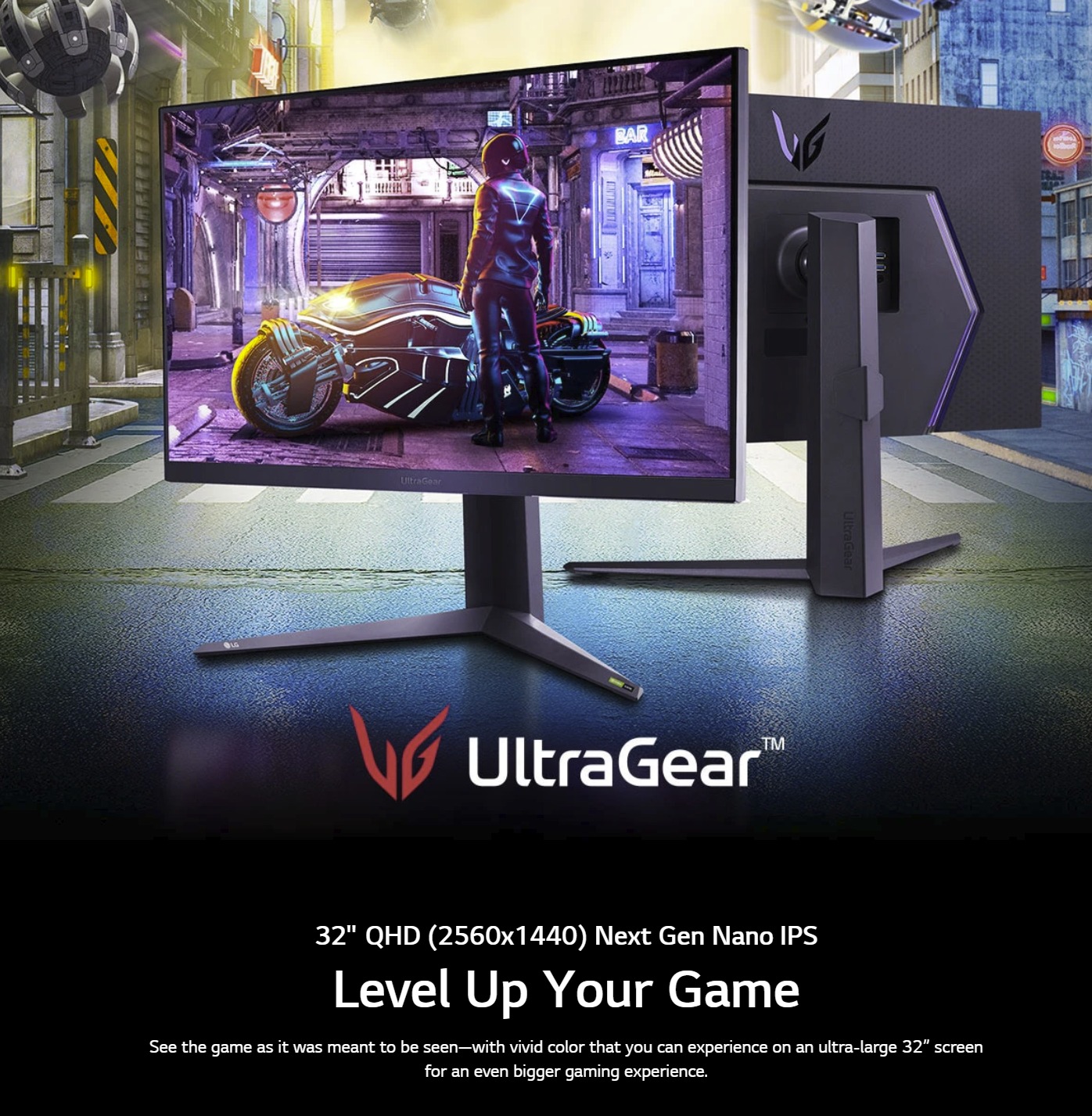 LG 32" ULTRAGEAR 32GQ850 QHD Nano IPS 1ms 240Hz G-Sync DisplayHDR 600 ...