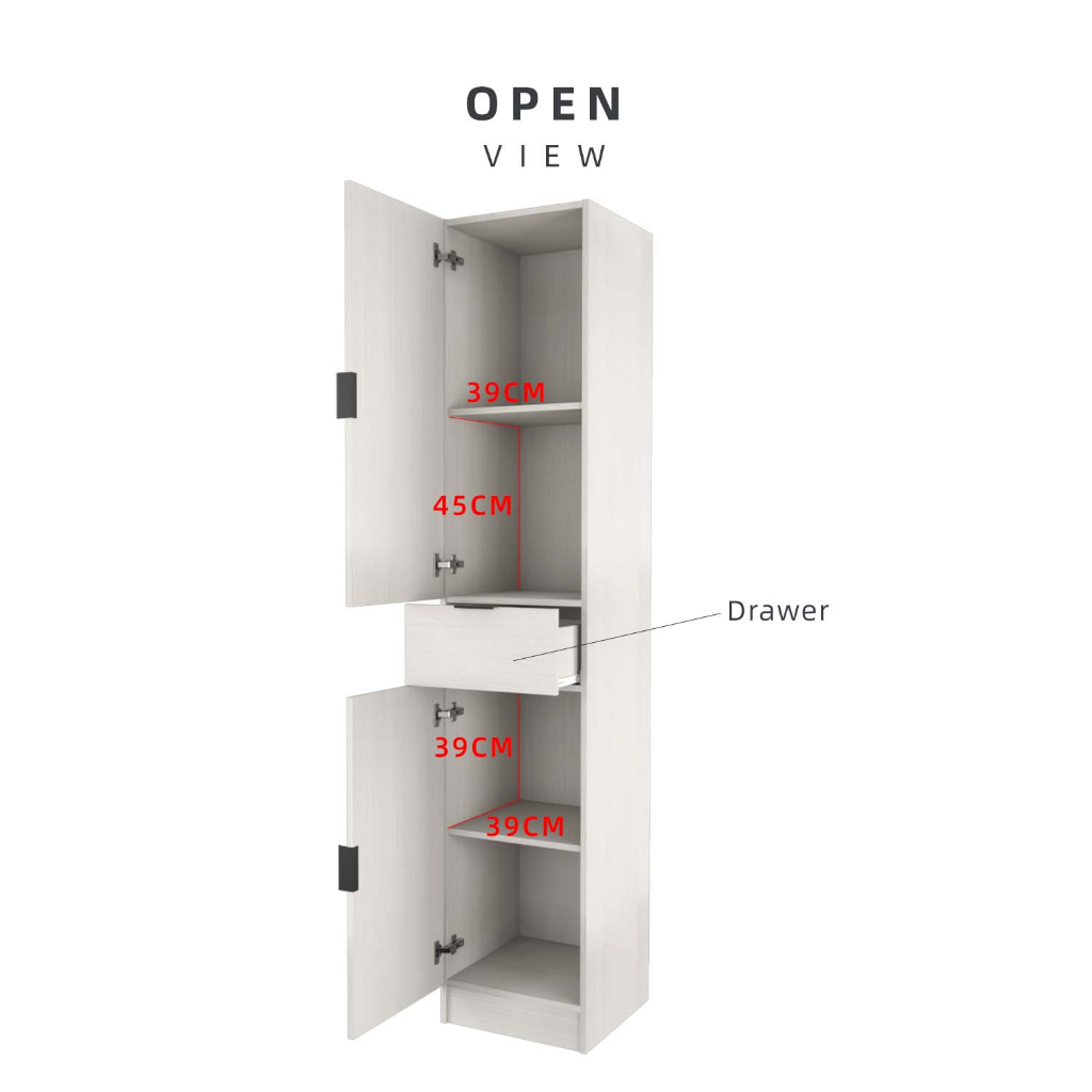 [FREE Shipping] Homez Wesley Series Kitchen Cabinets Tall Unit Kitchen ...