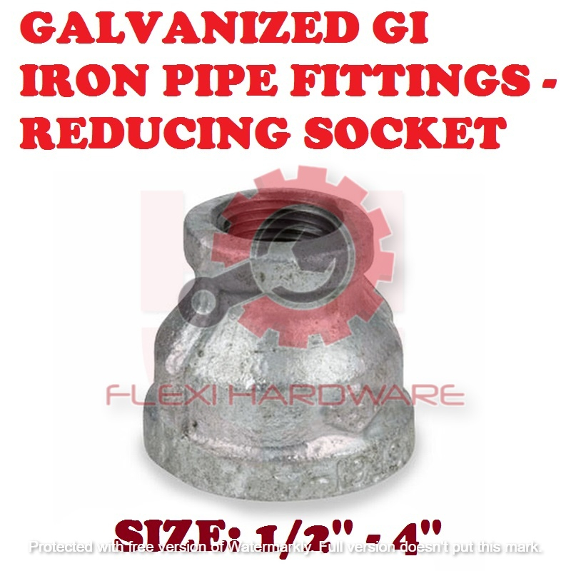 [READY STOCKS] 1/2" - 2" GI REDUCING SOCKET / GALVANISED IRON REDUCING ...