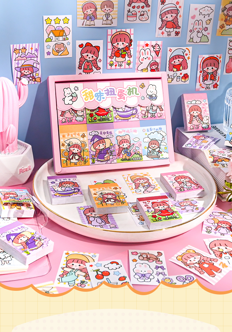 400 Pcs Cute Sticker Set For Diary Book Journal Planner Stiker Buku ...