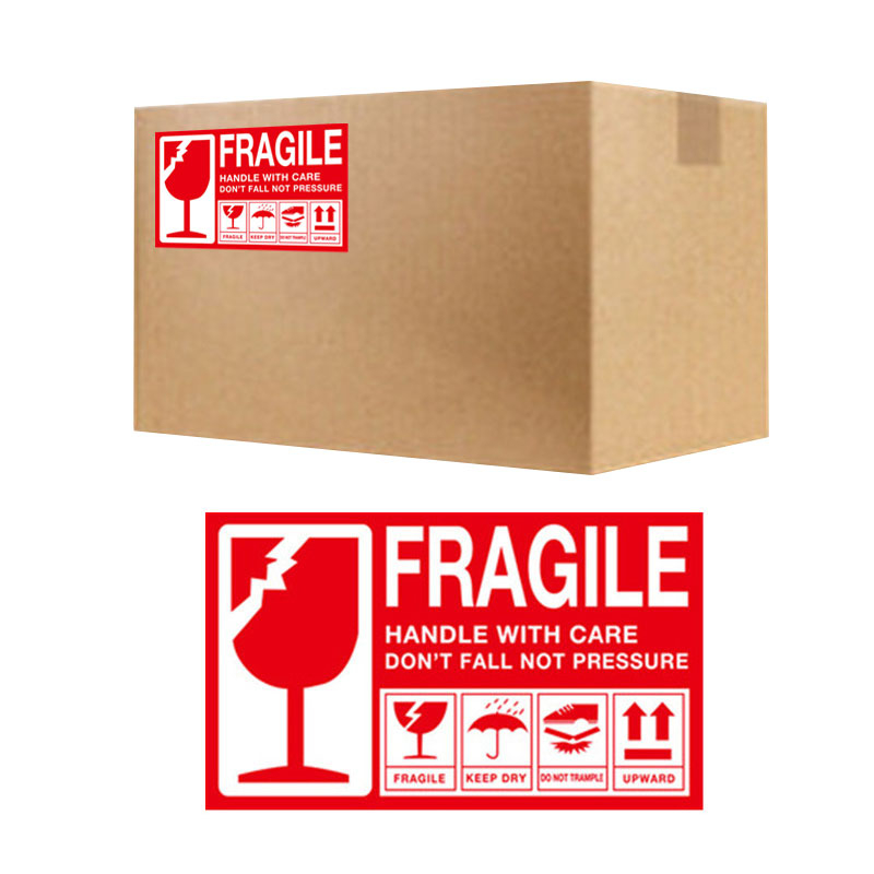𝗘𝗖𝗢 𝗣𝗔𝗖𝗞 》 Warning Caution Cautions Fragile Sticker Label Tape For ...