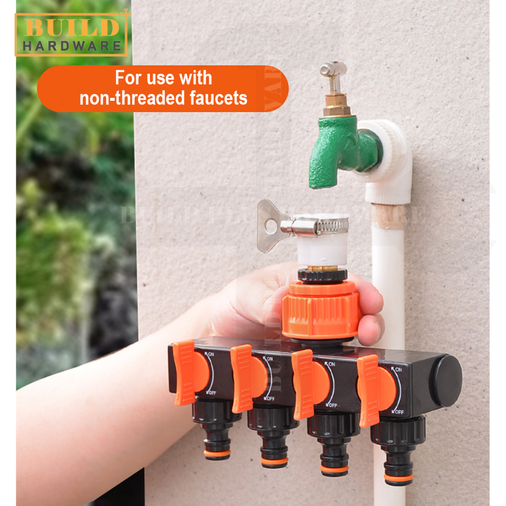4 Ways Water Outlet Controller With Shut Off Valve Garden Tap Faucet ...