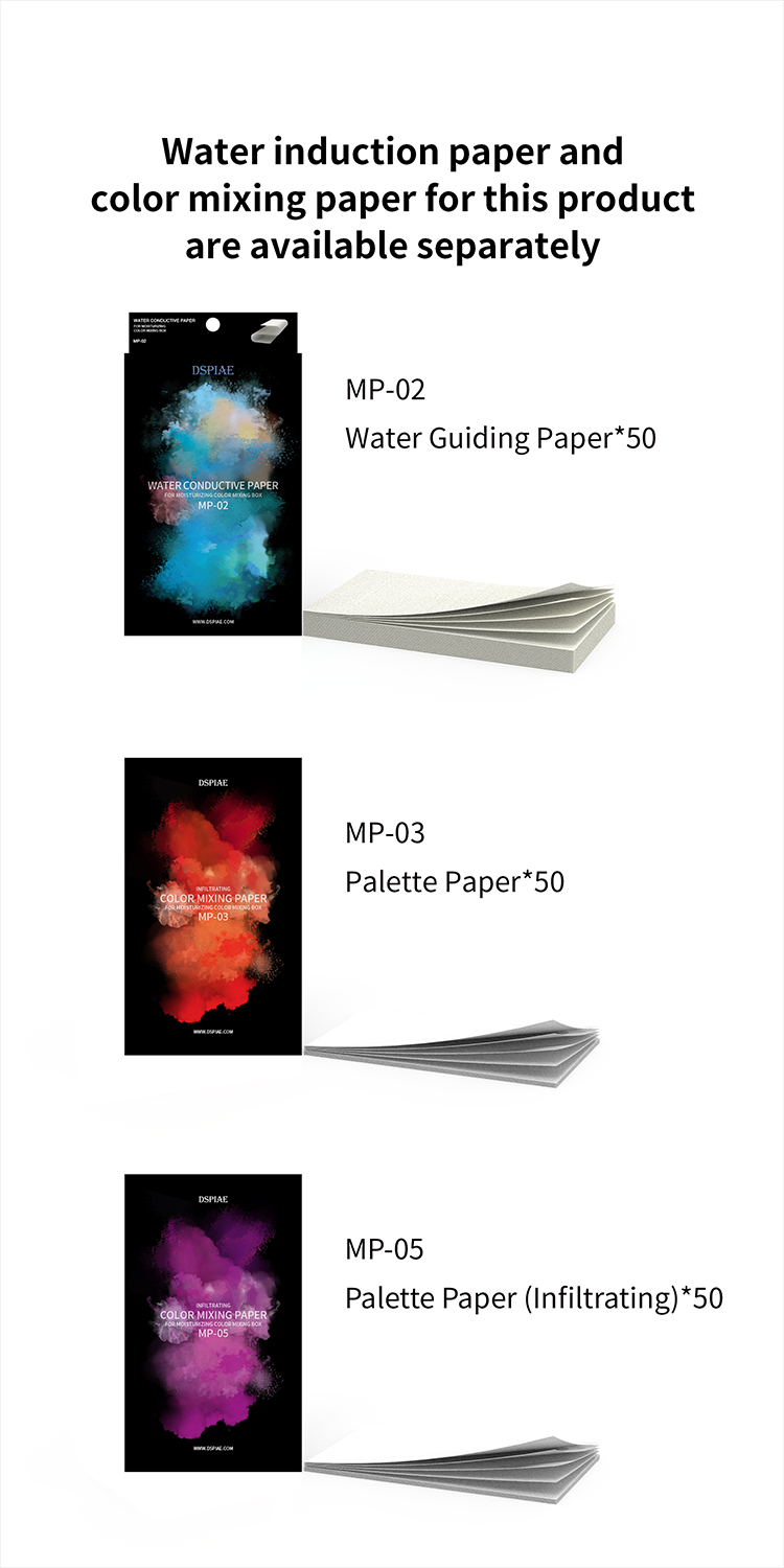 DSPIAE Moisturizing Color Palette for Water-Based Paints MP01-MP05 ...