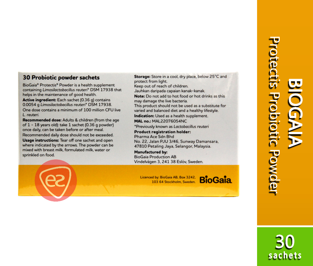 BIOGAIA PROTECTIS PROBIOTIC (0.36G POWDER X 30 SACHETS) | Shopee Malaysia