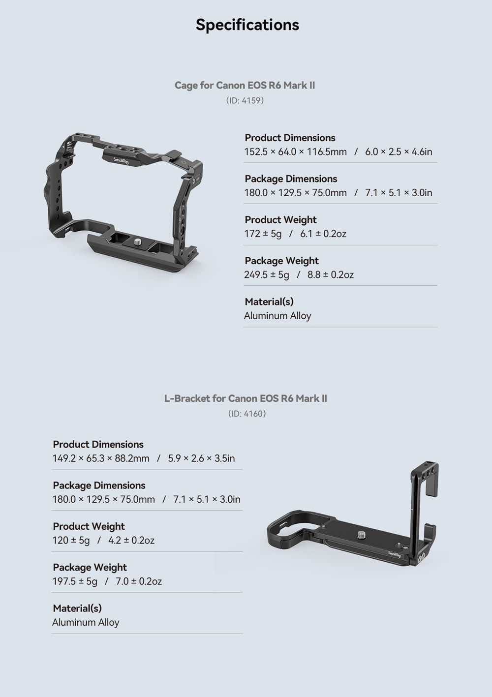 SmallRig R6 Mark II Camera Cage for Canon, Formfitting Video Making ...