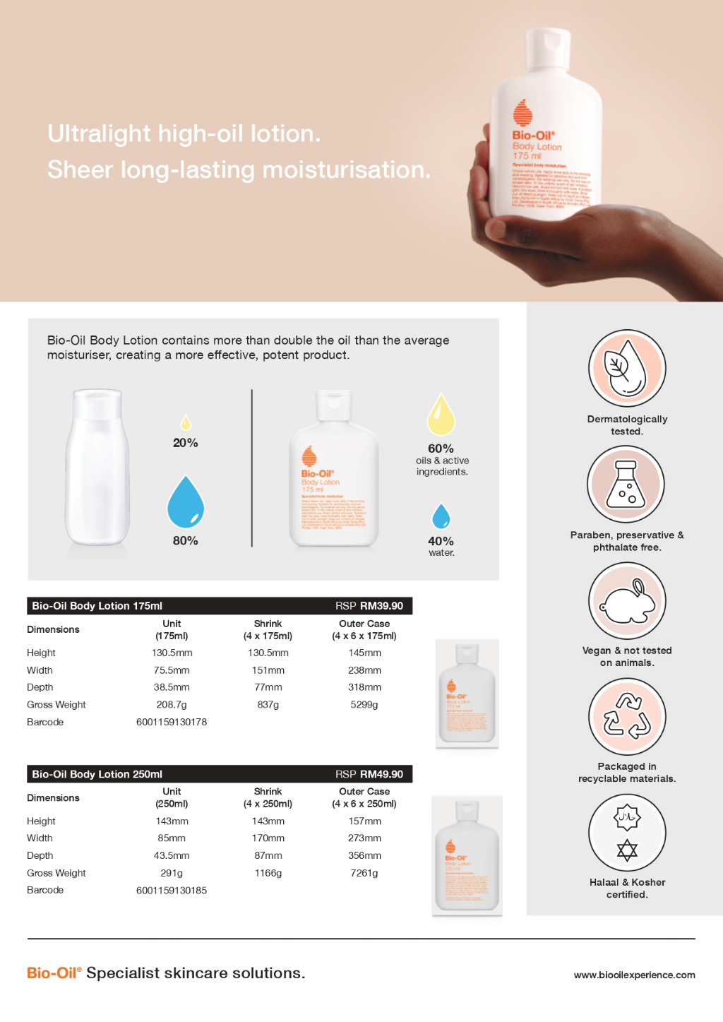 Bio-Oil Body Lotion For Dull, Dry And Itchy Skin | Shopee Malaysia