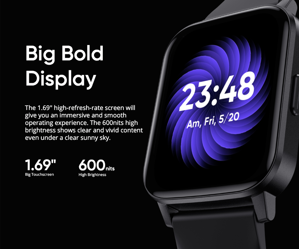 [Official Store] DIZO Watch 2 Sports Bright Full Touchscreen Smart ...