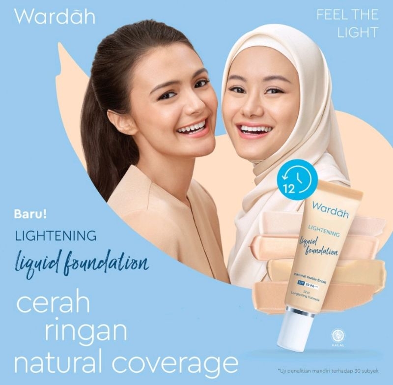 Wardah Lightening Liquid Foundation | Concealer | Natural Coverage ...