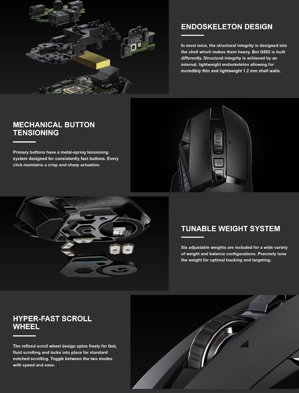 LOGITECH G502 LIGHTSPEED Wireless Gaming Mouse with HERO 25K Sensor ...