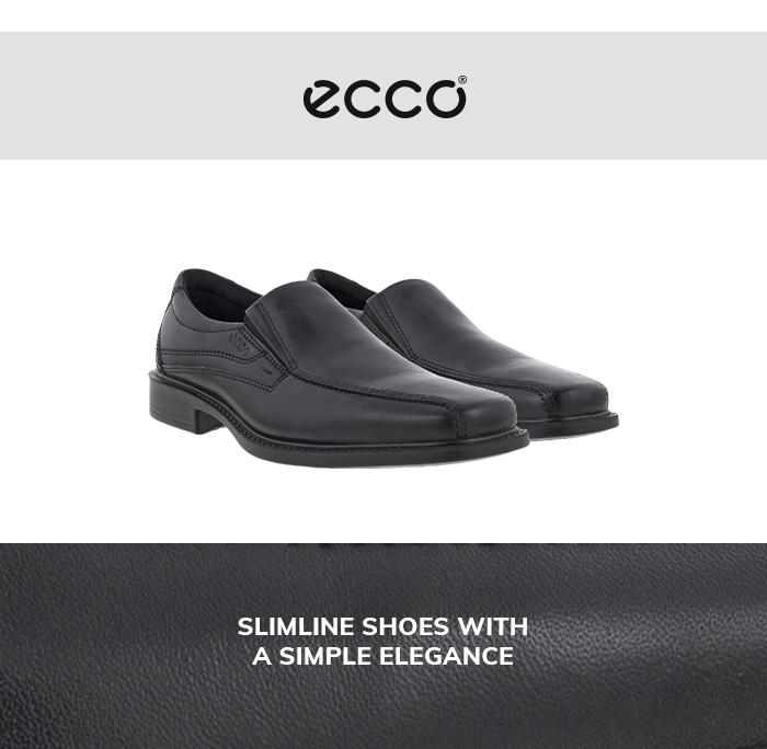 ECCO NEW JERSEY POC MEN'S LEATHER DRESS CASUAL SLIP-ON SHOES | Shopee ...
