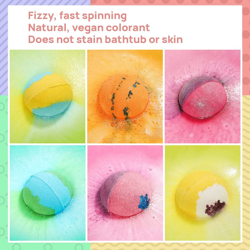 (Clearance) Bath Bomb Safe For Kid Natural Treatment Bathbomb Bath Boom ...