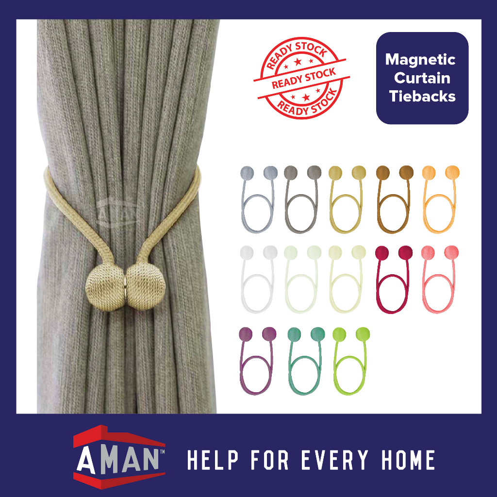 Magnetic Curtain Tiebacks Pearl Ball Design Tieback Rope Holdback ...