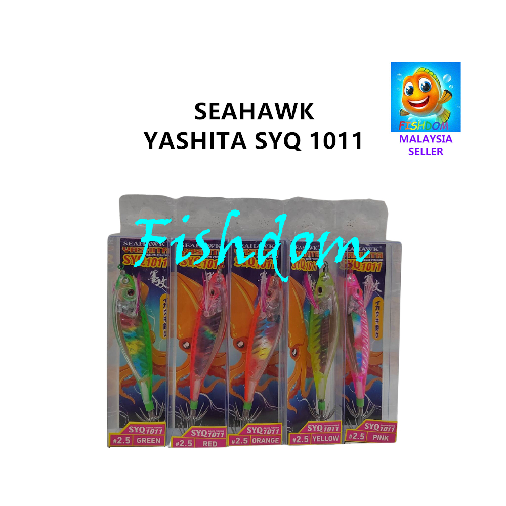 FISHDOM SEAHAWK YASHITA SYQ 1011 SQUID FISHING LURE 2.5” | Shopee Malaysia