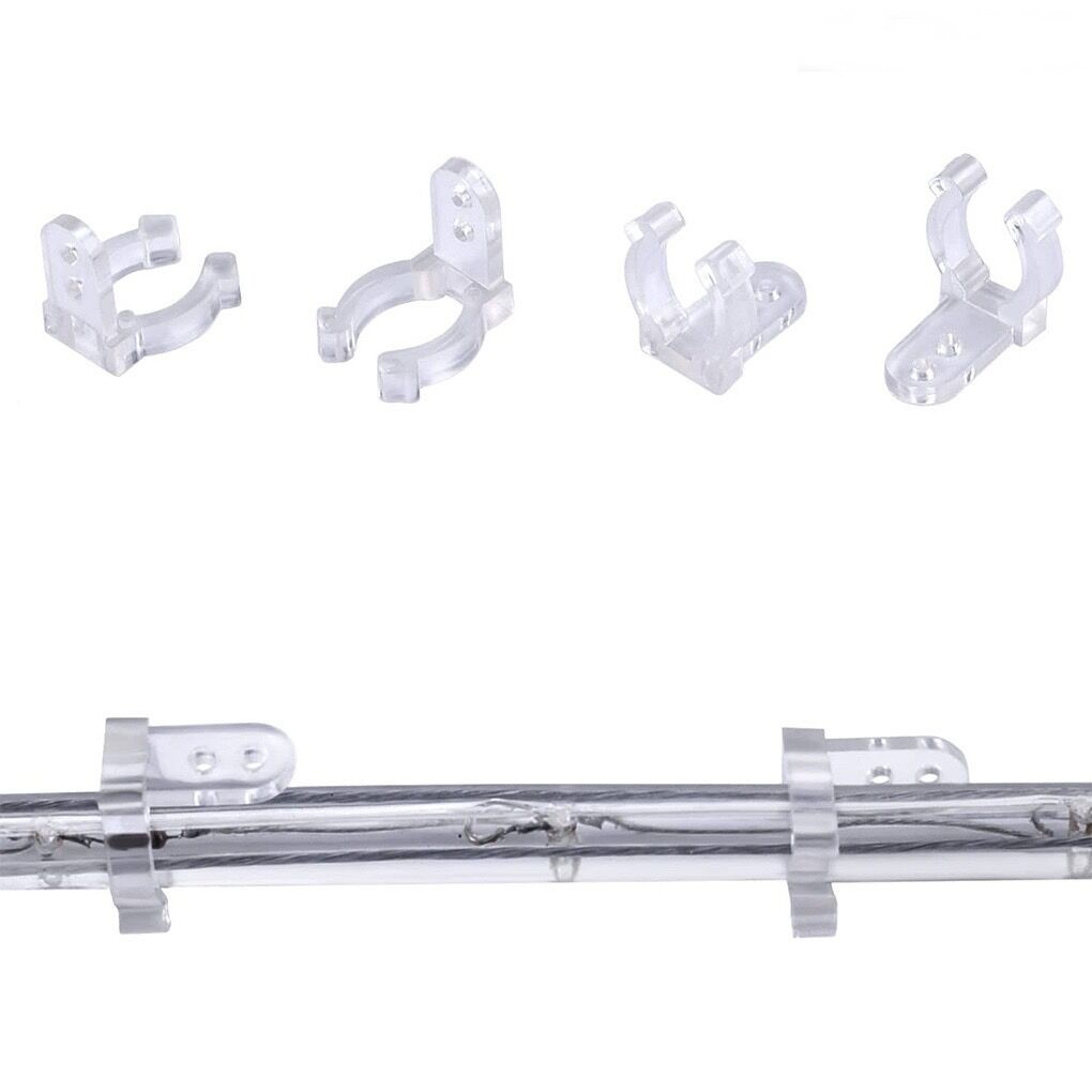 LED Strip Light Round Clip Transparent Cable Buckle Hose Connector For ...