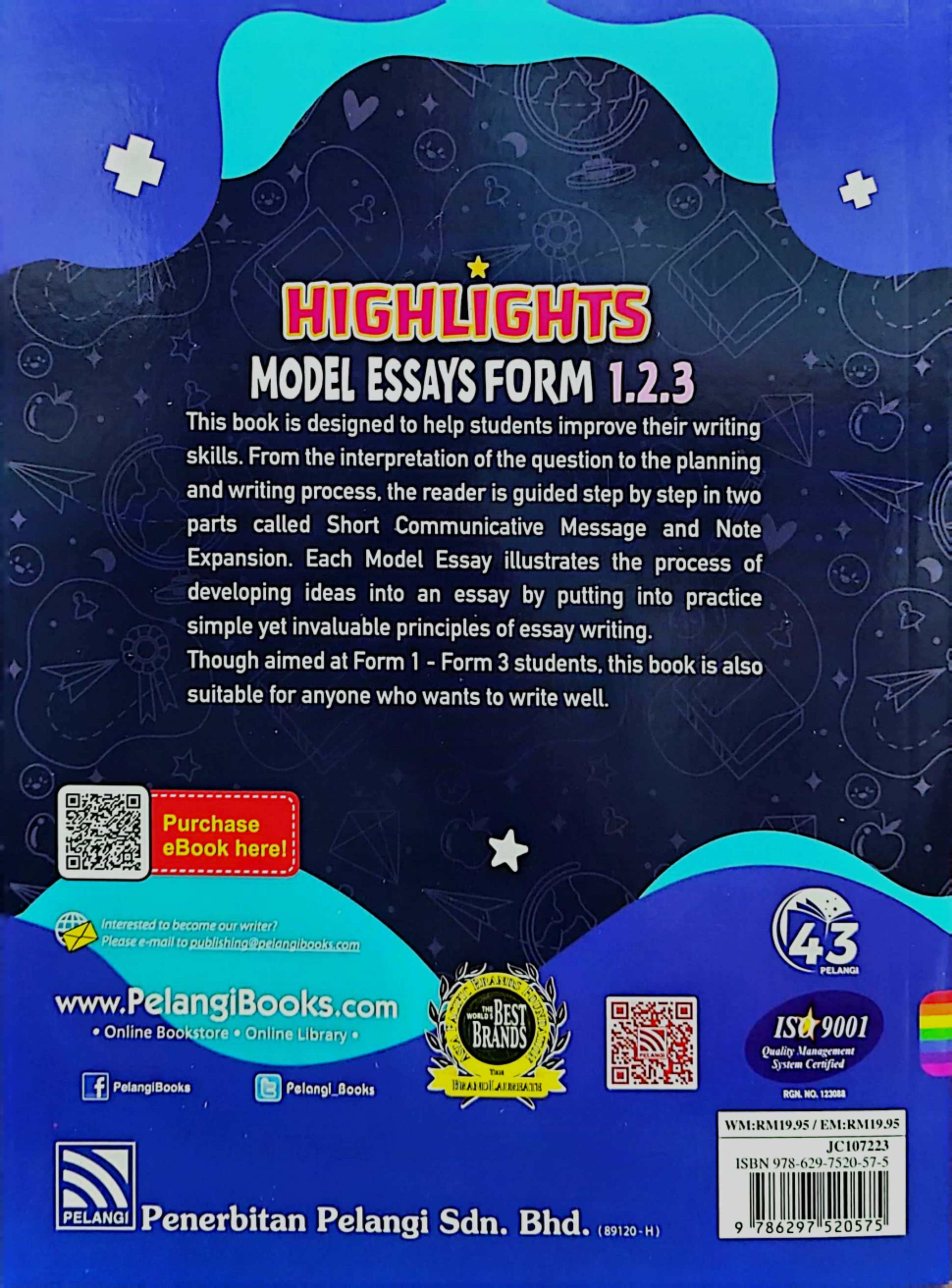 BUKU RUJUKAN / NOTA - HIGHLIGHTS MODEL ESSAYS FORM 1•2•3 KSSM UASA 2023 ...