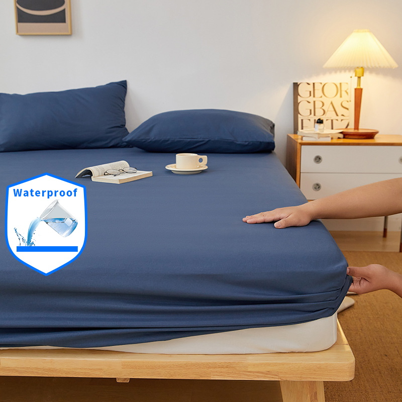 100% Waterproof Bedsheet Premium Fitted Bedsheet Queen/King Mattress Protector Cover Ready Stock ...