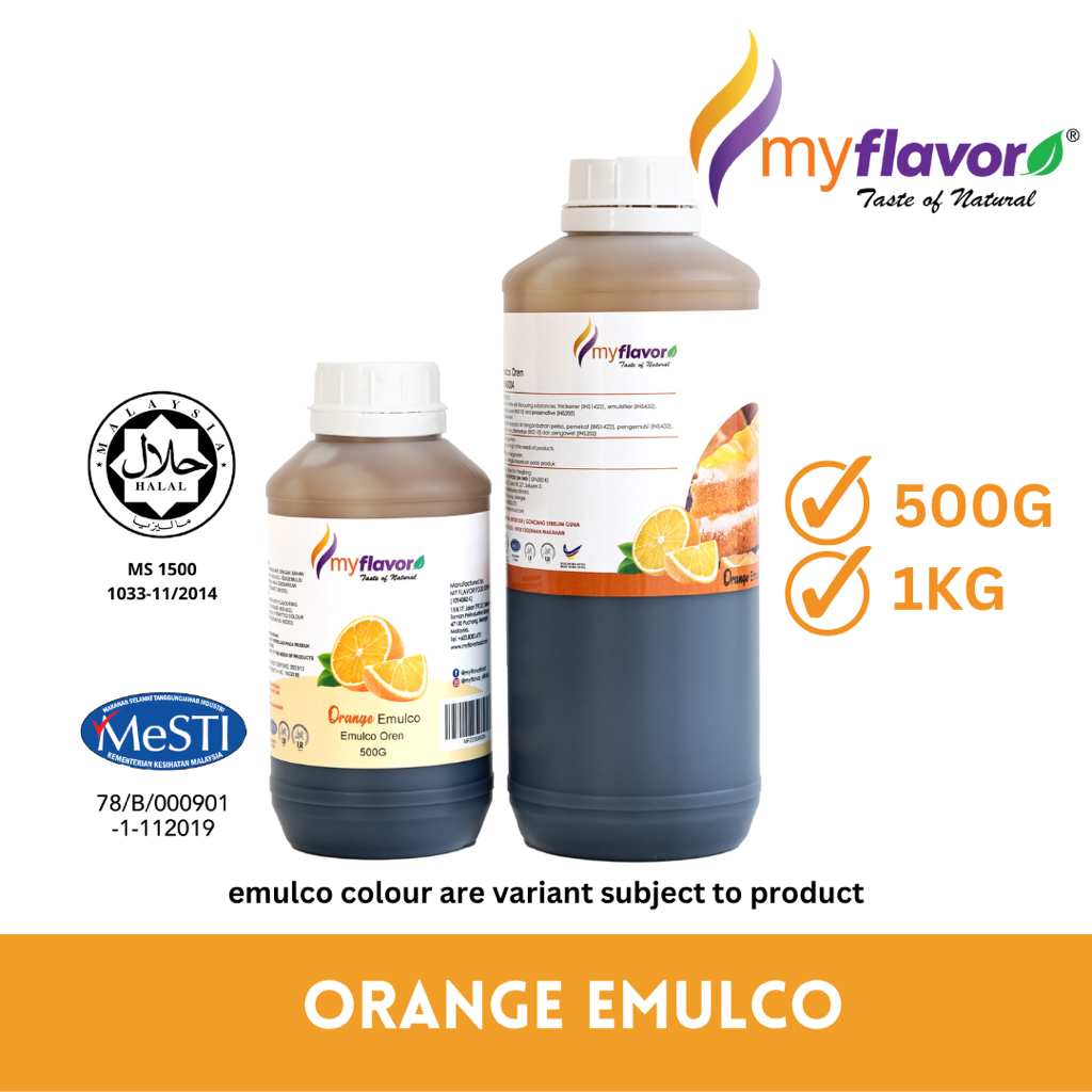 500g/1KG ORANGE EMULCO - FOOD FLAVOUR | Shopee Malaysia