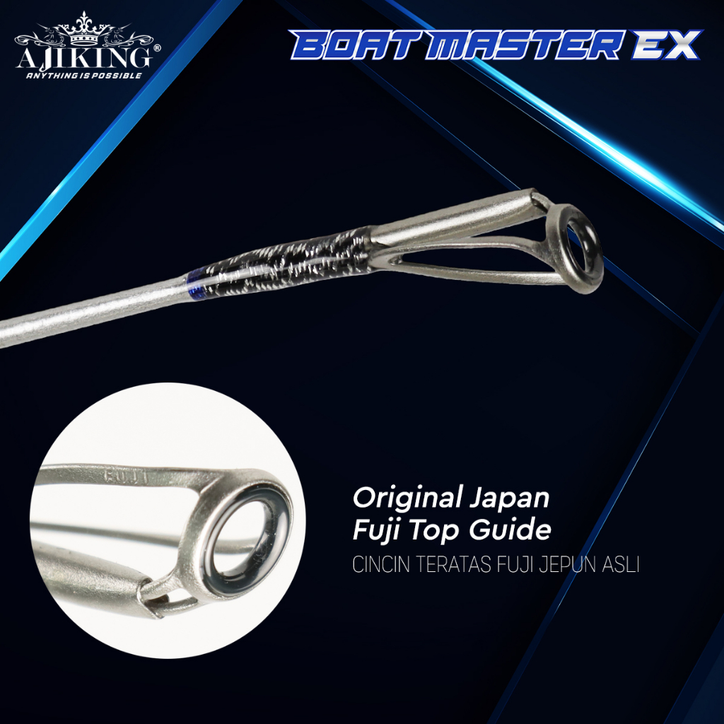 Ajiking Boat Master EX Butt Joint Fishing Rod Max Load (1.6M-1.98M/12kg ...