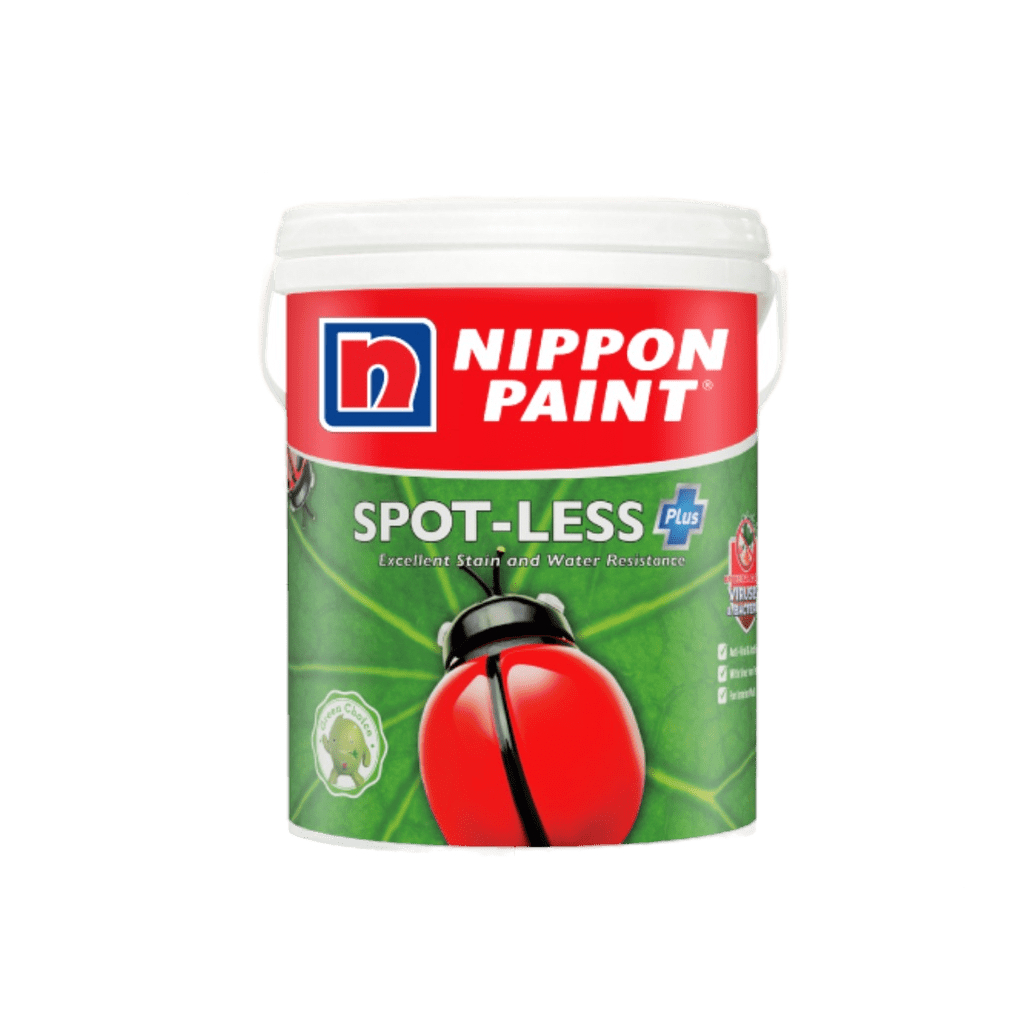 Nippon Paint Spotless Spot-Less Plus Interior Wall paint Cat Dalam ...