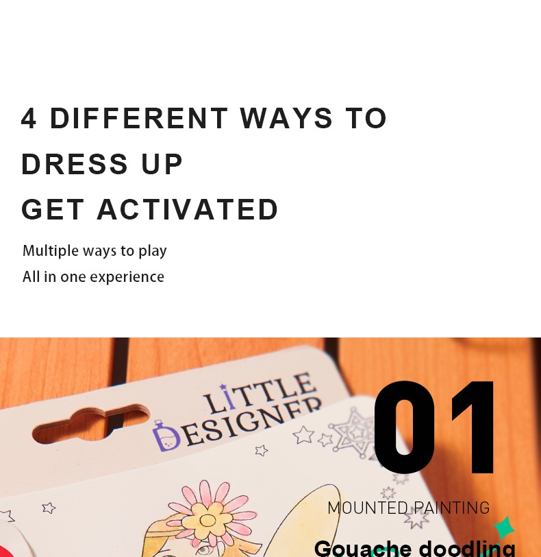 Mideer All In One Coloring-Craft-Sticker Little Designer 3 Designs ...