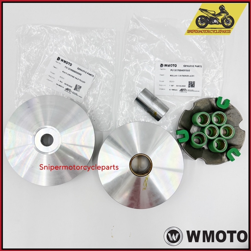 [100% ORI WMOTO] WMOTO ES250 ES250i ES 250 FRONT PULLEY CVT SET WITH ...