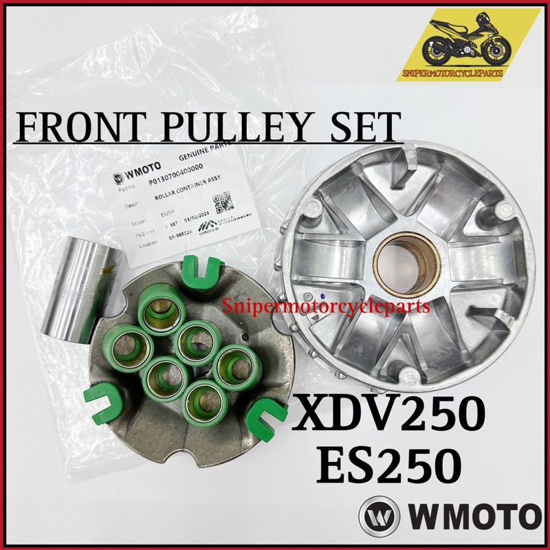 [100% ORI WMOTO] WMOTO ES250 ES250i ES 250 FRONT PULLEY CVT SET WITH ...