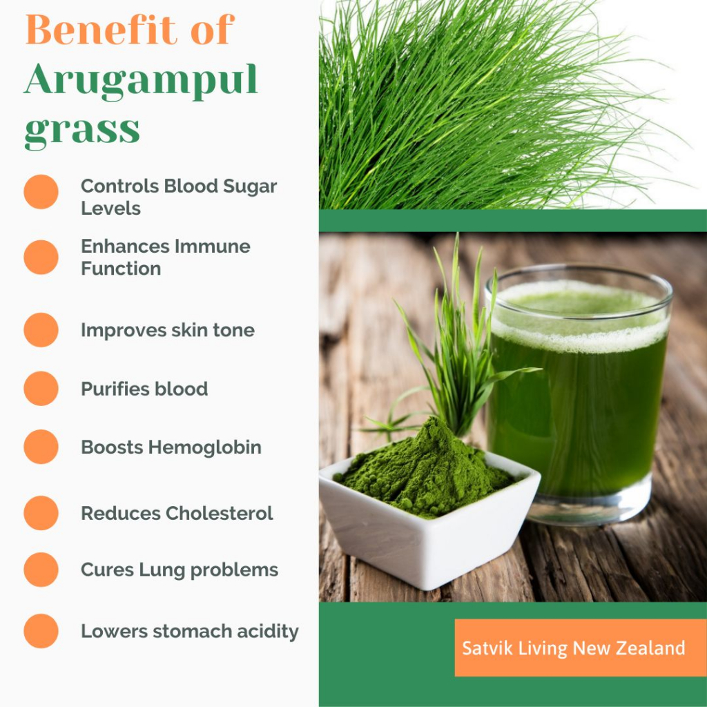 100% PURE NATURAL ARUGAMPUL GRASS POWDER 200 GMS (Doob Grass, Bermuda ...