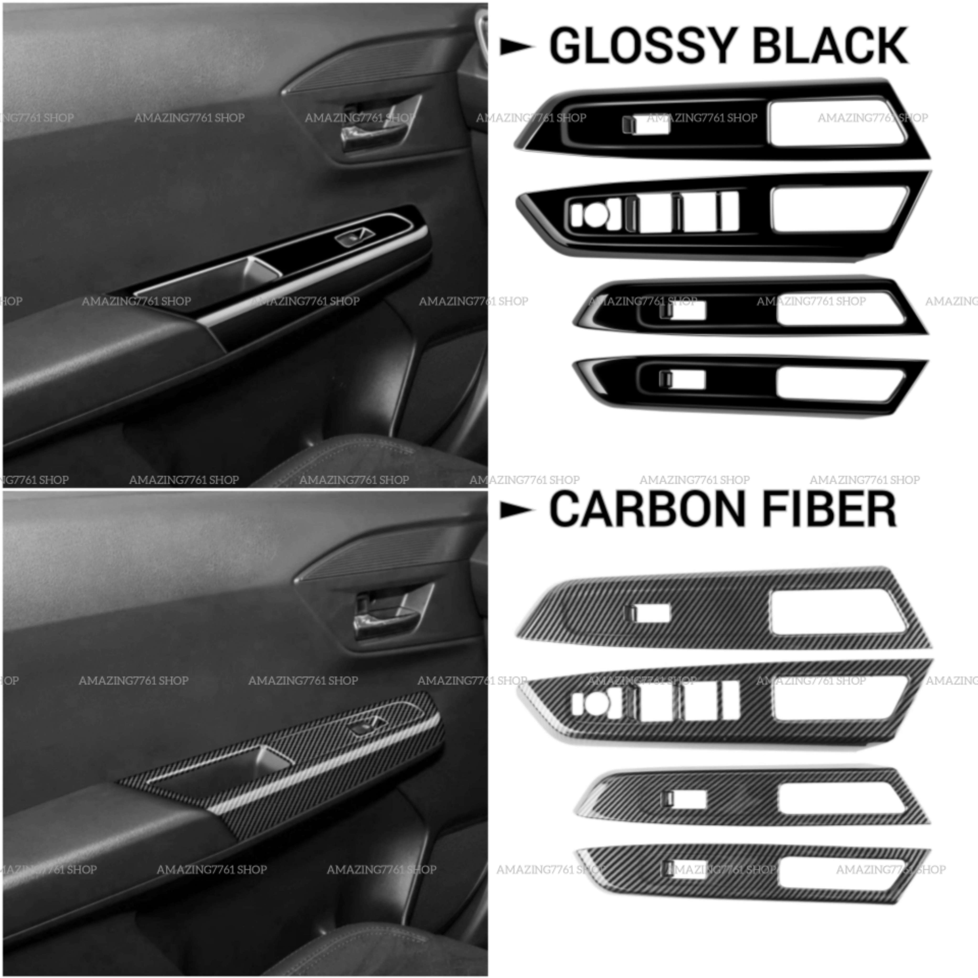 AMAZING PERODUA NEW AXIA 2023-2024 CAR POWER WINDOW SWITCH PANEL FRAME ...
