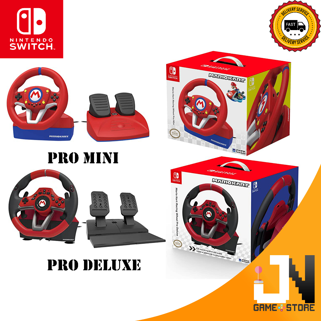 Hori Mario Kart Racing Wheel Pro Deluxe / Mini For Nintendo Switch (NEW ...