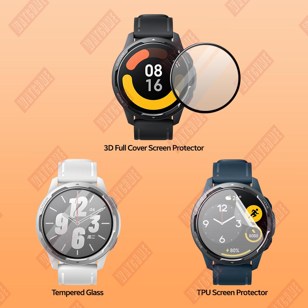 Xiaomi Watch S1, S1 Pro, S1 Active Tempered Glass Screen Protector, 3D ...