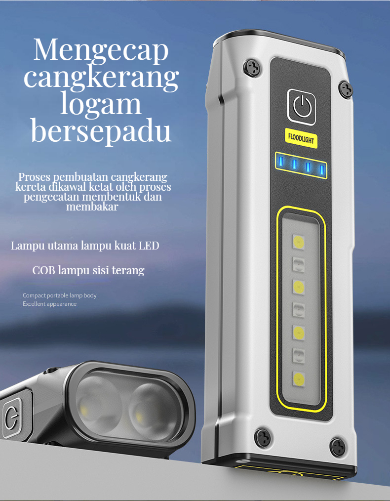 Hantar Stok Melayu) Lampu Bersuluh Suluh Cahaya Mini Mini Baru TYPE-C ...