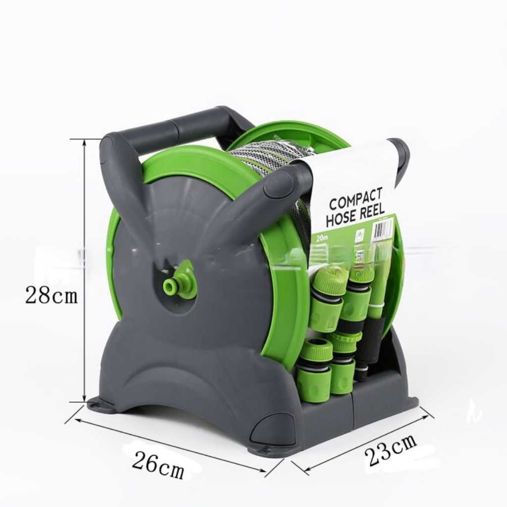 Mini Hose Reel Set Portable Water Hose Reel Set 12M / Kelkili Hos Taman ...