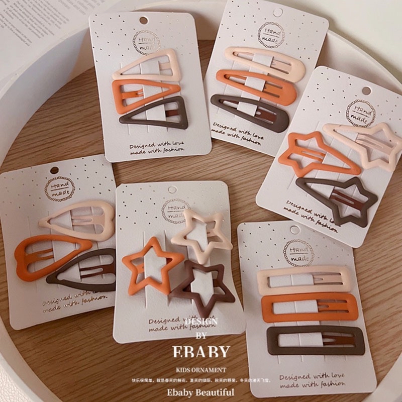 Khaki series Star Bintang BB hair pin hair clip sempit Side rambut pin ...