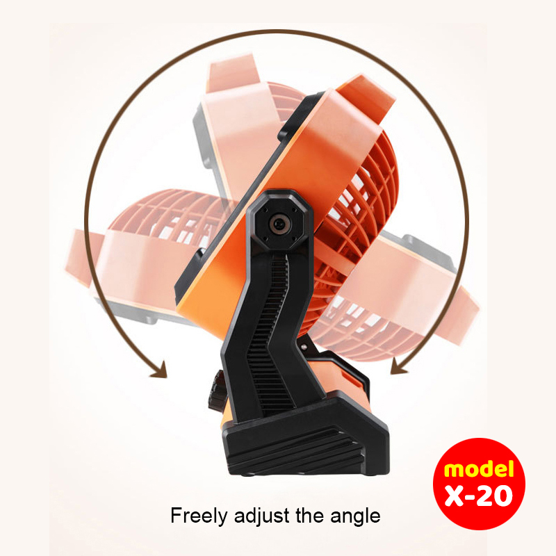 Camping Kipas Meja Bateri Tahan Lama With LED Light USB Travel Table ...