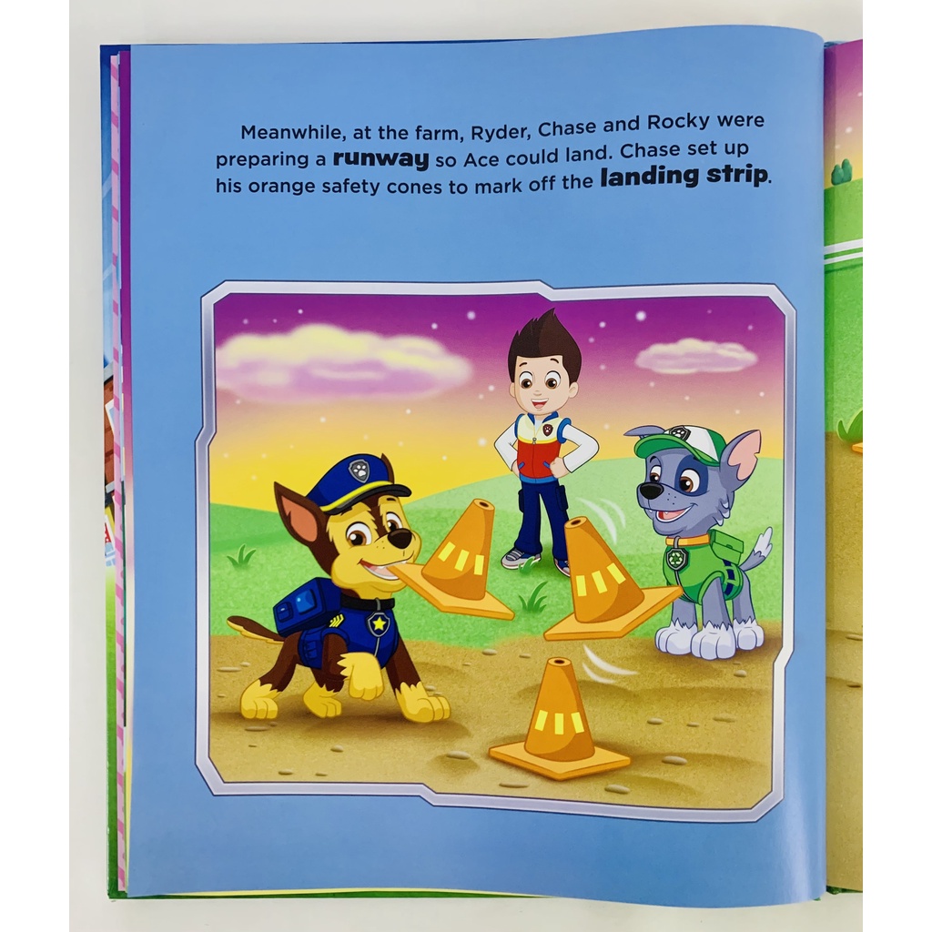 Paw Patrol High Flying Skye Story Book For Kids To Read With Bag Tag ...